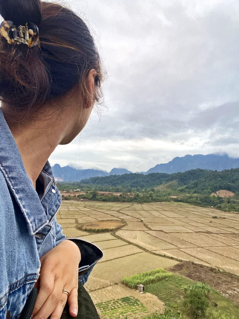 Flying Over Laos in a Hot Air Balloon in Vang Vieng | Yoga, Wine & Travel